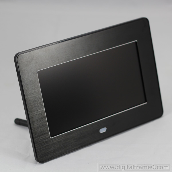 7" black Metal Digital photo frames